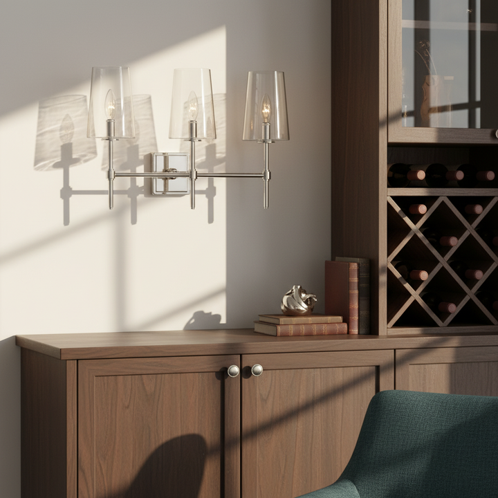 Retro Elegant Multi-Head Glass & Brass Wall Sconce | ateasehomelife ...