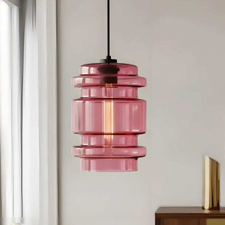 Modern Blown Glass Multi Colored Pendant Light | ateasehomelife ...