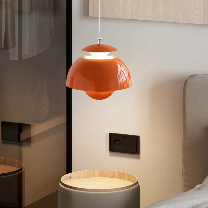 Aesthetic Cream Pendant Light | Flower Bud Light | ateasehomelife ...