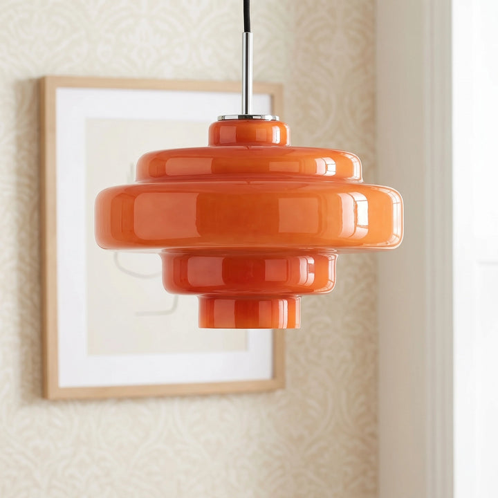 Vintage Macaron Glass Pendant Light | Modern Lamp | ateasehomelife ...