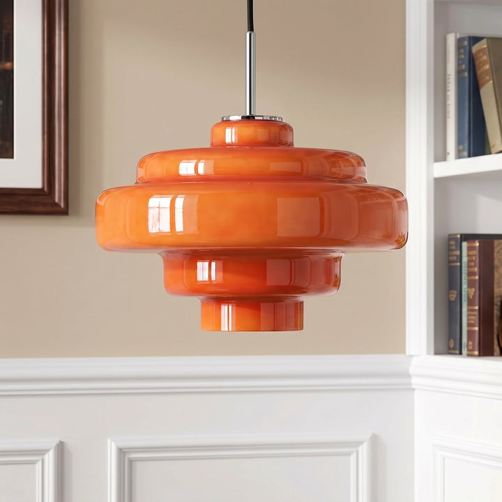 Vintage Macaron Glass Pendant Light | Modern Lamp | ateasehomelife ...